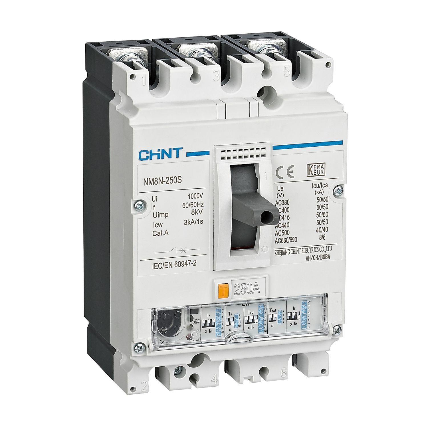 Авт. выкл. NM8N-400S EN 3P 400А 50кА с электр. расцепителем (R) | CHINT