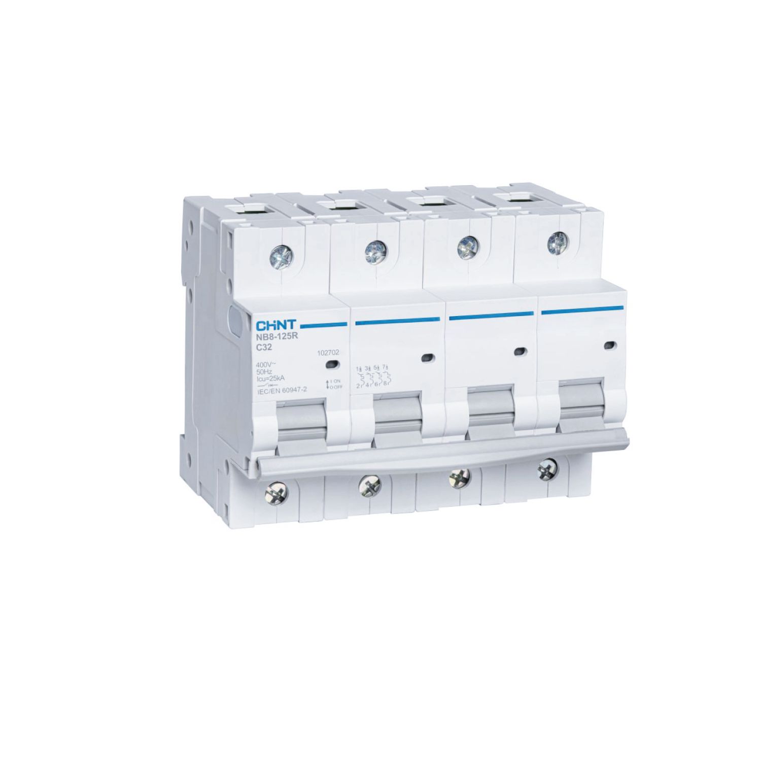 Авт. выкл. NB8-125R 3P+N 63А 25кА хар-ка C (R) | CHINT